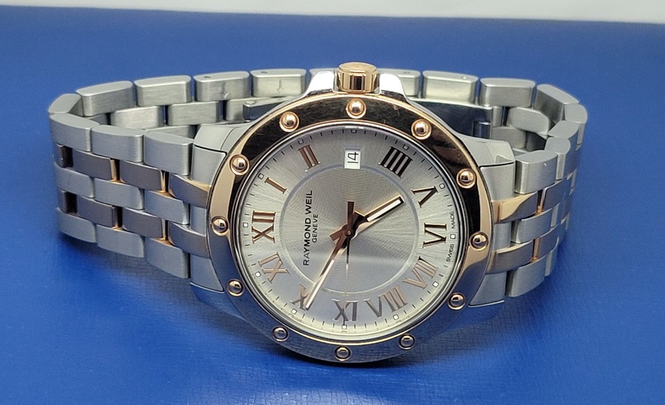 Raymond Weil Tango 5599 Two Tone Quartz MENS 39mm | eBay
