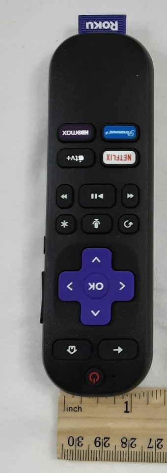 New, Black ROKU Voice Remote Control for Roku Players & TV, Model RCA1R ...