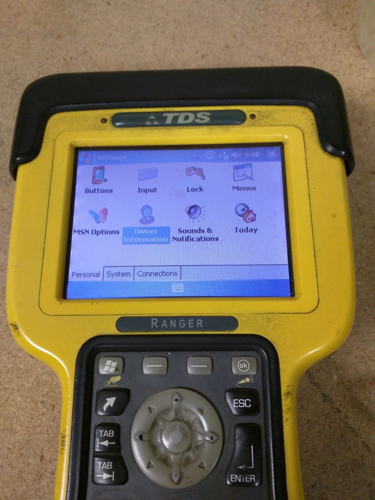 TDS RANGER DATA COLLECTOR X SERIES incomplete missing battery read ad ...