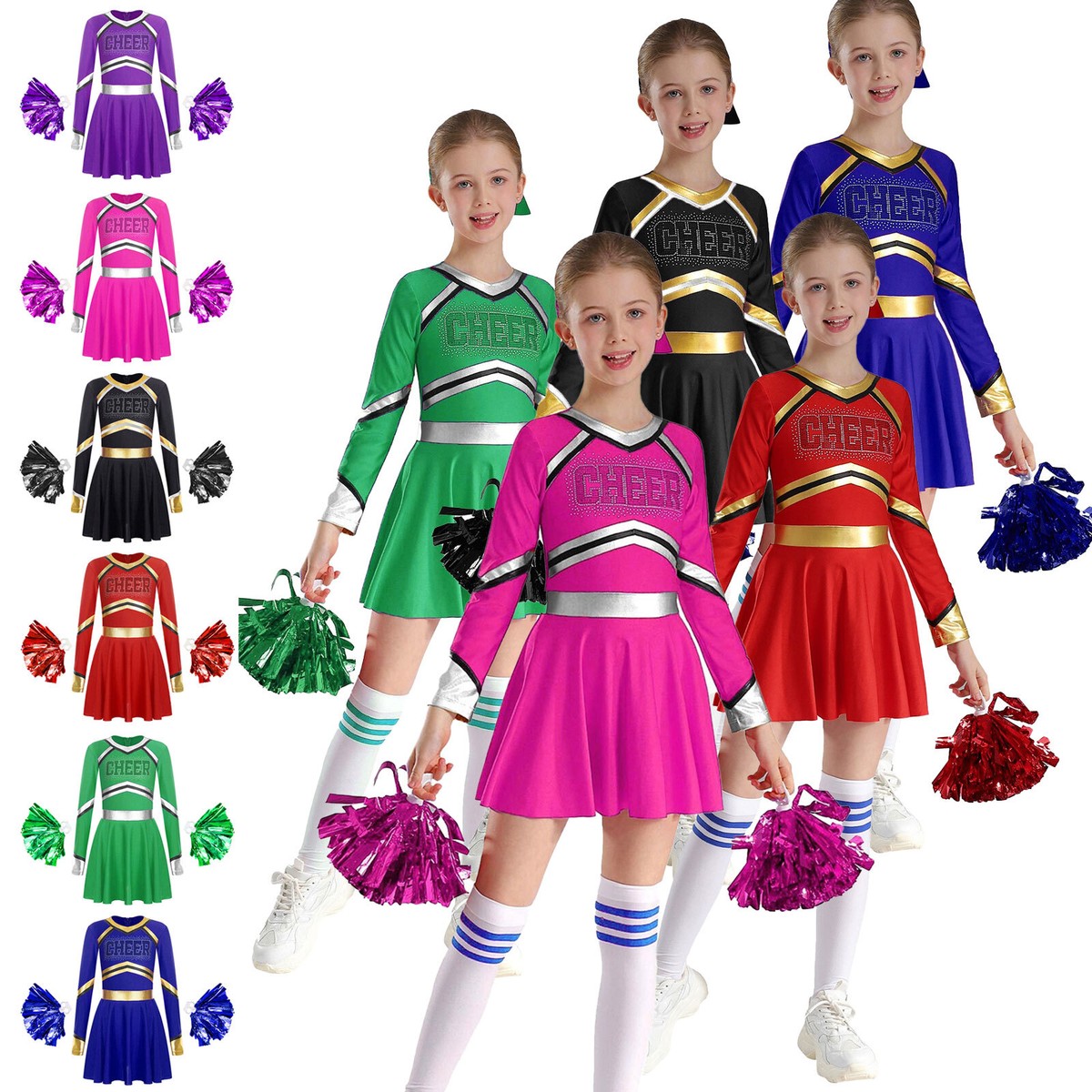 Kids Youth Cheerleading Uniforms