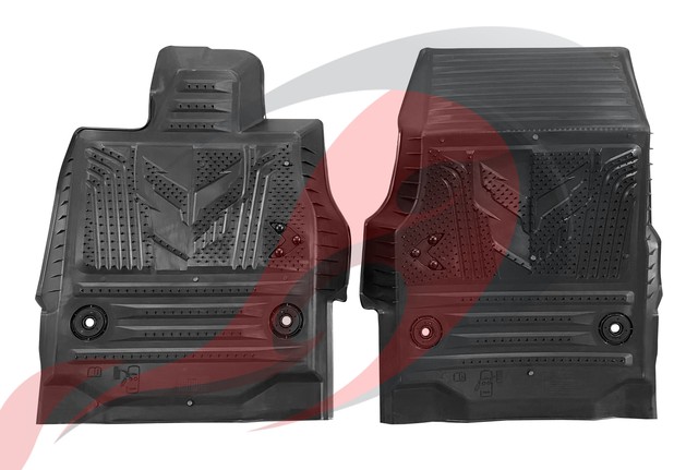 2020 C8 Corvette GM Premium All Weather Floor Liners Black Jake Logo ...
