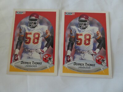 FOOTBALL TRADING CARD 1990 PAIR DERRICK THOMAS # 209 | eBay
