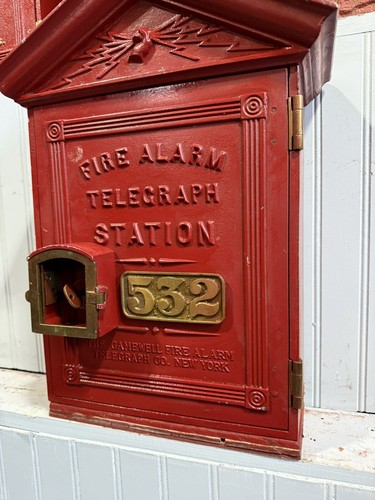Gamewell Fire Alarm Telegraph Box With Weight Sector Mechanism | eBay