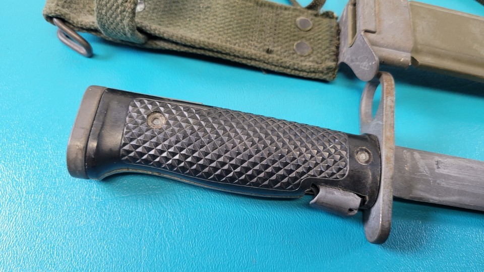 Mint Vintage US Military Rifle Bayonet Milpar Col + USM8A1 Scabbard ...