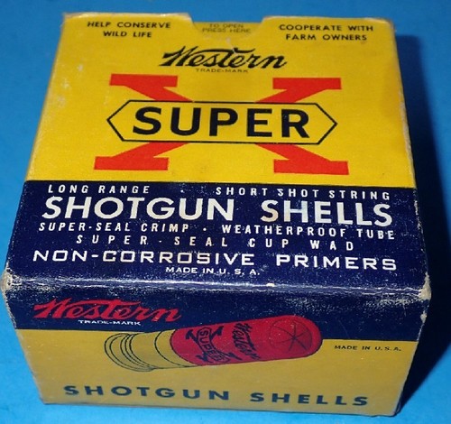 Empty Box of 12 Gauge Western Super X Shotgun Shells | eBay