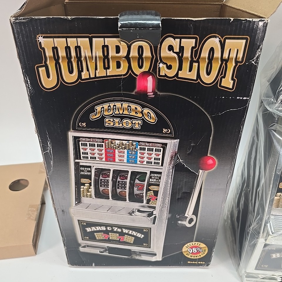 Jumbo Slot Machine Money Bank Realistic Casino Action Jackpot No Sound ...