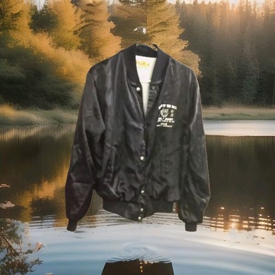 VTG Wal Mart service Employee Jacket satin black leader of the pack ...