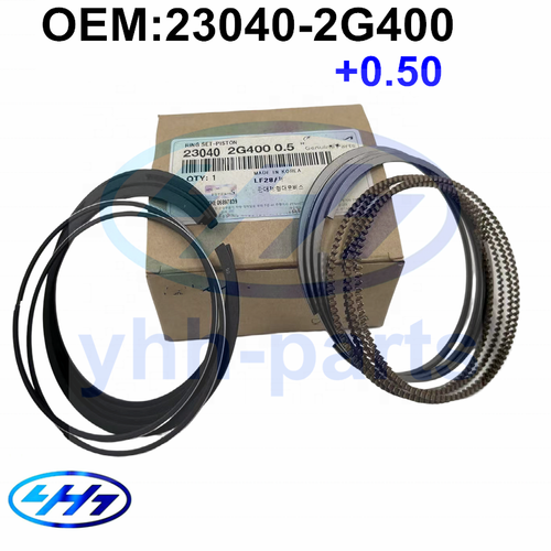 Piston Rings Set 23040-2G400+0.5mm for Hyundai Santa Fe Kia K5 Optima 2 ...