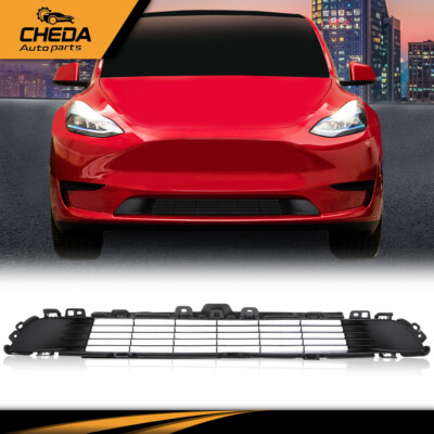 Fit For 2020-2023 Tesla Model Y Bumper Grille Insert Front Black ...