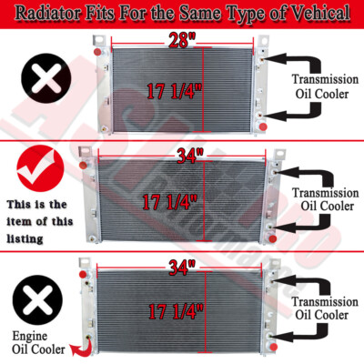 ASI 4 ROW Aluminum Radiator For 1999~2014 Chevy Silverado 1500 2500 HD ...