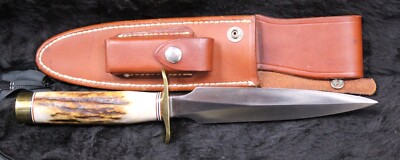 Randall Model 2-6 Fighting Stiletto fixed blade knife with factory ...