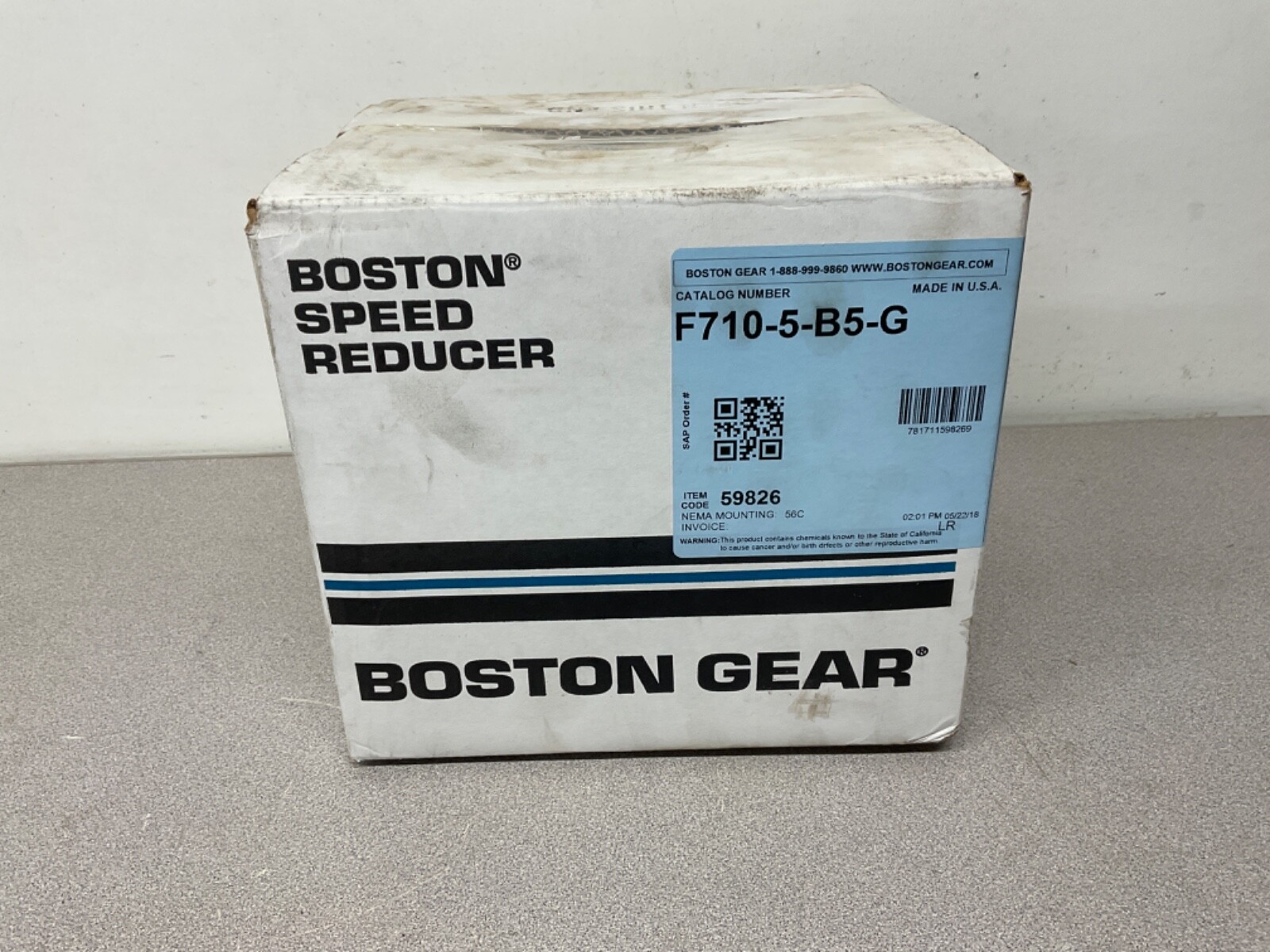 NEW Boston Gear F710-5-B5-G Speed Reducer, C-Face, 56C, 5:1 | eBay