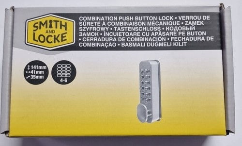 Smith & Locke 4-6 Digit Push Button Combination Lock | eBay UK