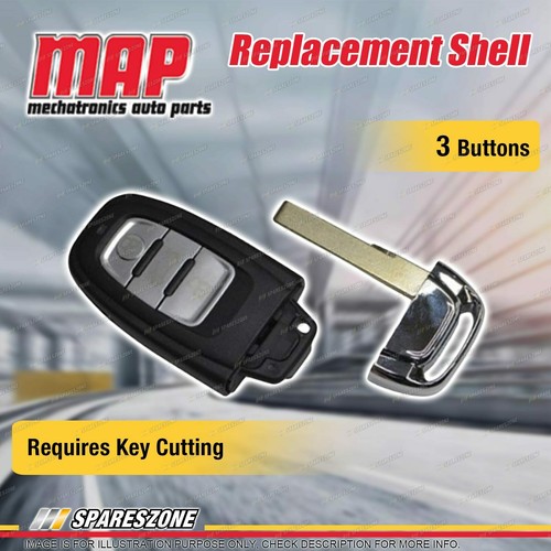 MAP 3 Button Replacement Shell Keyless Start Requires Key Cutting for ...