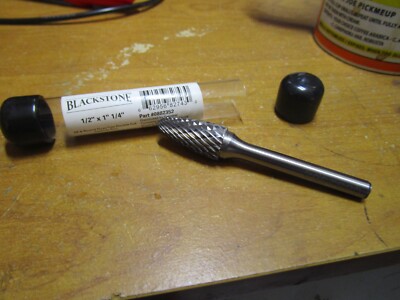 1/2" x 1" 1/4" Shank Dia Blackstone® SF5 Round Nose Tree Double Cut ...