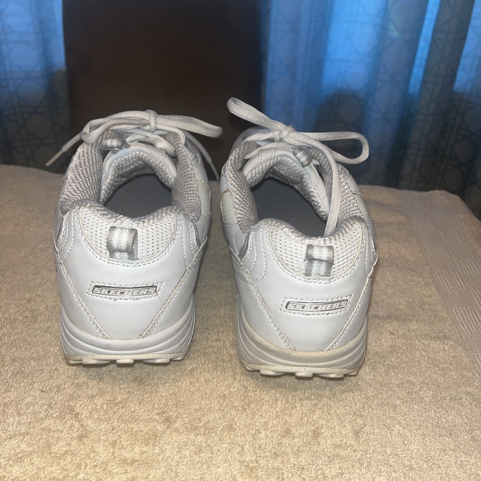 Skechers Shape Ups Toning Shoes White Sneakers Womens Size 11 Barely ...