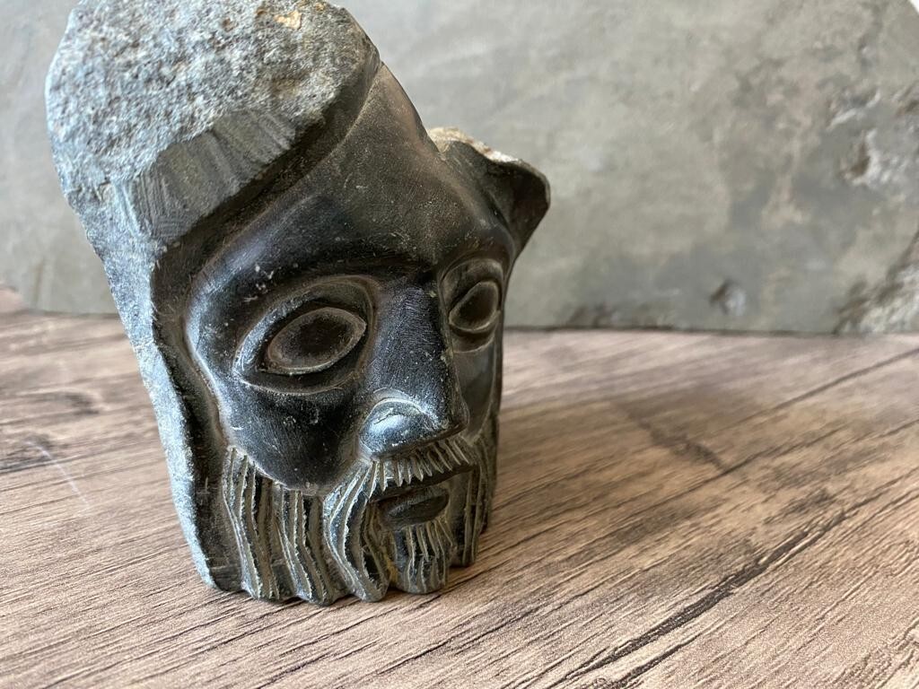 Hittites God Teshub Bust Artifact, Ancient Hattusa Archaeological ...