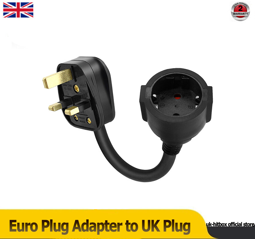 European Plug Adapter 3 Prong 2 Pack] Italy Travel Power Adapter,