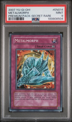 2007 Yugioh PP01-EN014 Metalmorph Geheimnis Selten PSA 9 Mint ...