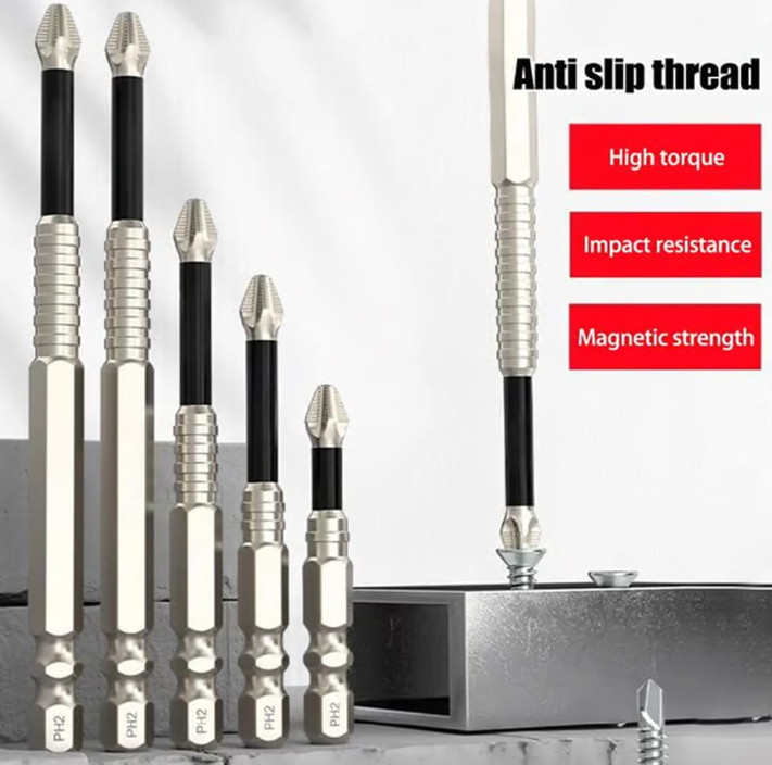 Magfixer K5 Impact Resistant Non Slip Bit, High Magnetic Screwdriver ...