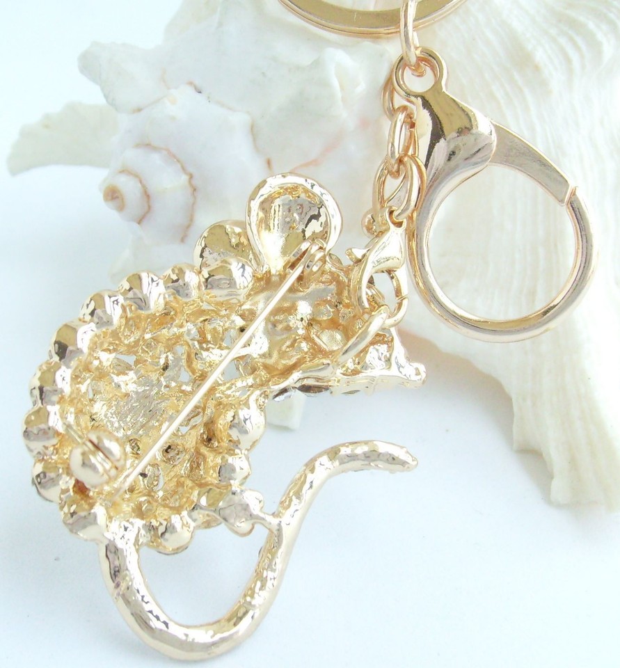 Austrian Crystal Animal 1.97" Mouse Rat Keychain Pendant K03276 | eBay