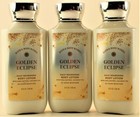 QTY 3 - Bath & Body Works GOLDEN ECLIPSE Body Lotion Moisturizer Cream ...