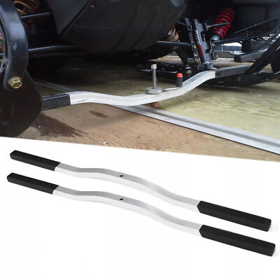 For Snowmobile Trailer Ski Tie Down Bar w/ Black Boots 1 Pair Black ...
