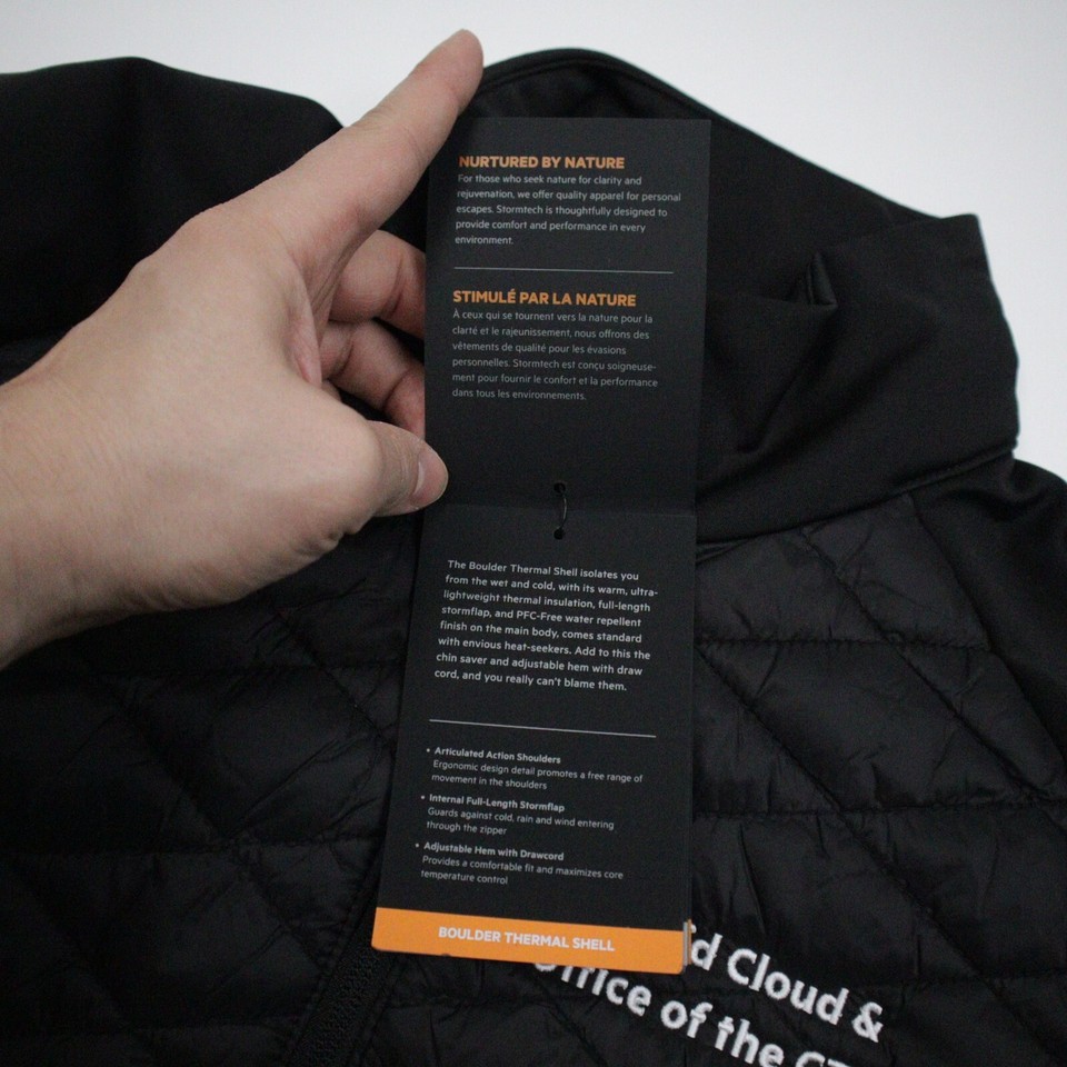 NWT STORMTECH Men’s Boulder Thermal Padded Jacket Black Lightweight ...