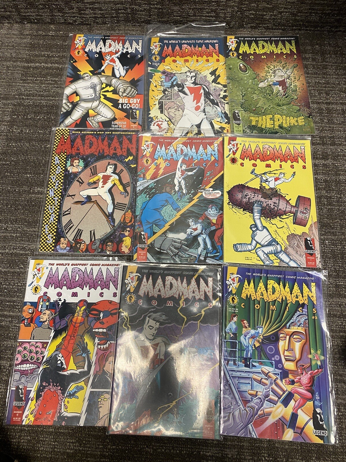 Madman Comics Lot Of 9 Mike Allred Dark Horse. Bagged And Boarded | eBay