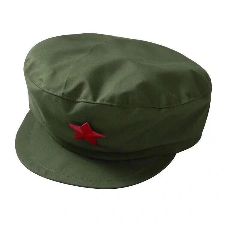 Surplus Chinese PLA Army Type 65 Green Hat Cap L & Five-Pointed Star ...
