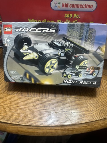 LEGO Racers 8647 Night Racer Sealed! Black Car Glow-in-the-Dark Pull ...