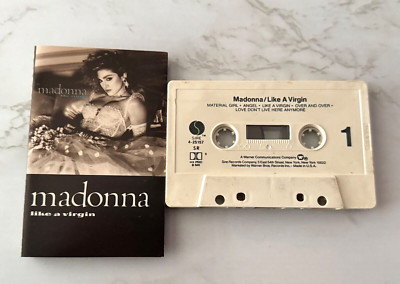Madonna Like A Virgin CASSETTE Tape 1984 Sire 9 25157-4 Material Girl ...