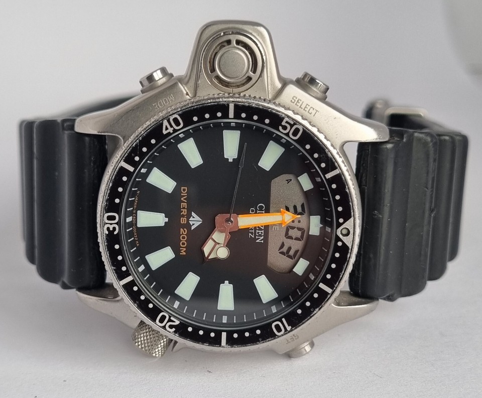 Vintage 1990 CITIZEN C520-Q00371 Promaster Diver's 200m Men's Quartz ...