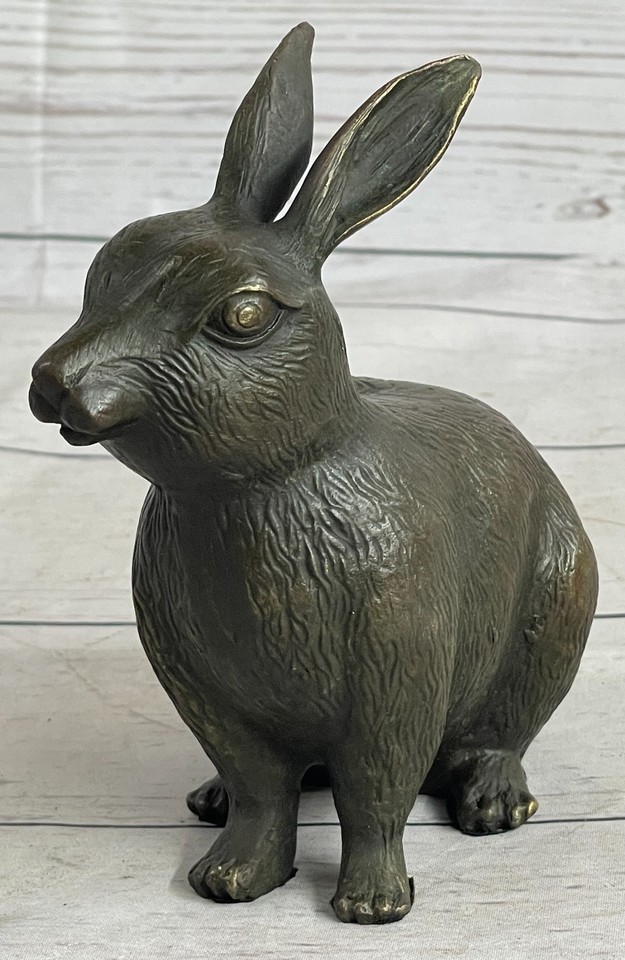 Amazing Bronze Copper Rabbit Hare Bunny Highly Detailed Sculpture Hot ...