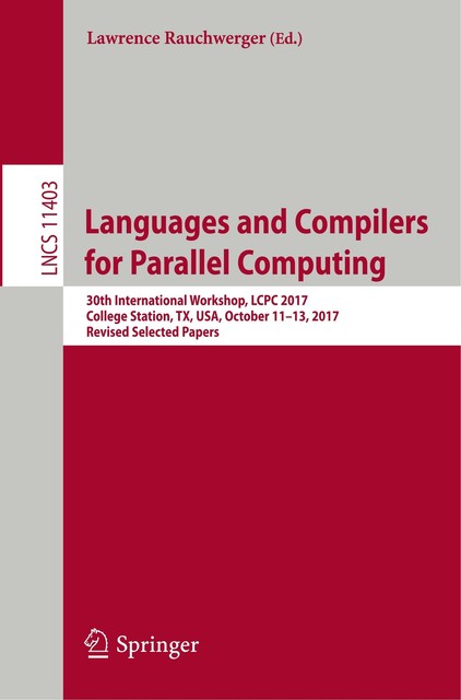 Languages And Compilers For Parallel Computing von Lawrence Rauchwerger (2019, Taschenbuch ...