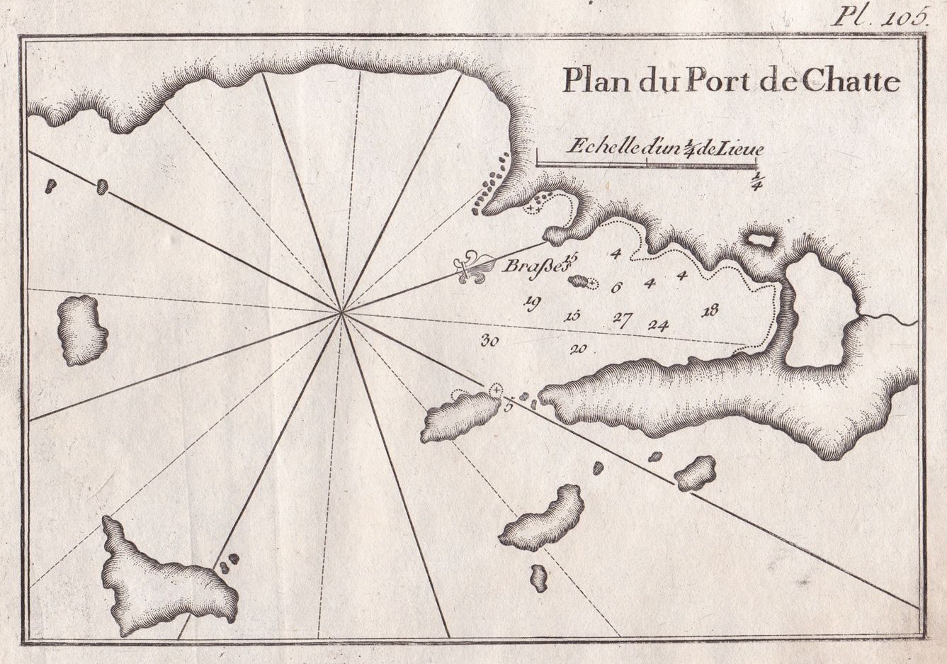 Skiathos Ile Insel Island Greece Map Card Roux Engraving 1816 | eBay