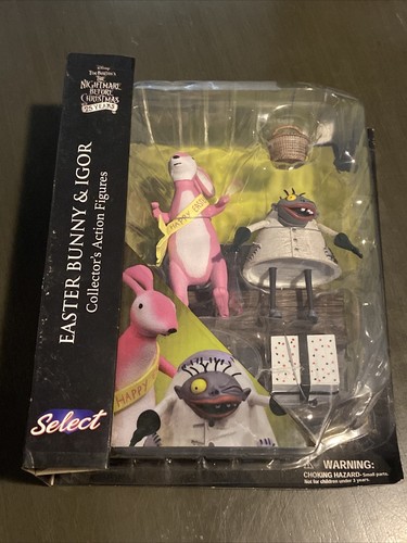 Diamond Select Nightmare Before Christmas Easter Bunny & Igor Action ...
