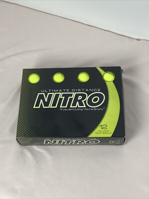 New Nitro Golf Ultimate Distance Golf Balls, Yellow, 12 Pack | eBay
