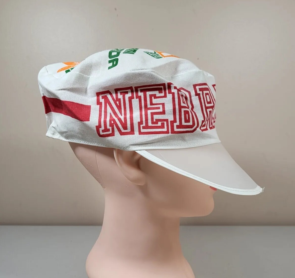 Vintage Orange Bowl Miami Florida Nebraska Huskers Sun Visor Cap | eBay
