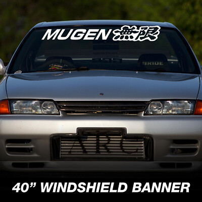 Mugen Power Premium Windshield Banner Vinyl Decal Sticker JDM 40"x5" | eBay