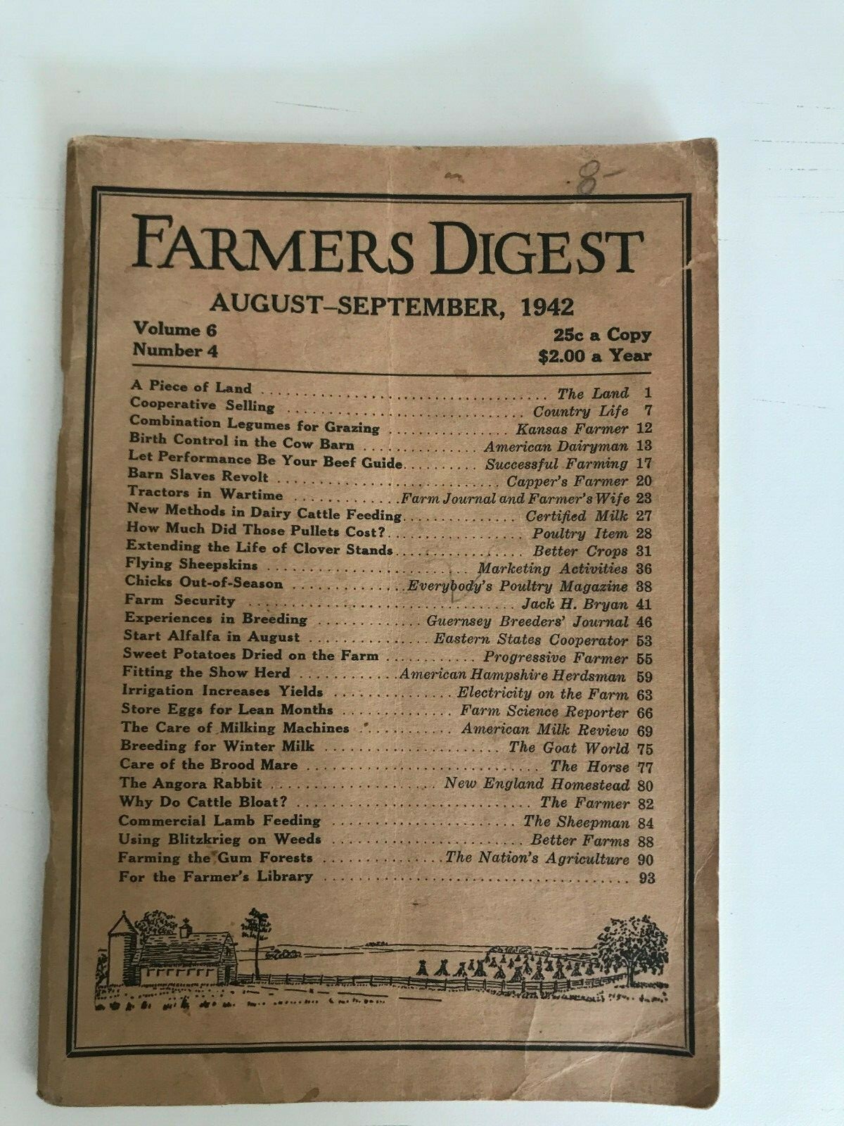 Vintage - Farmers Digest August-September 1942 - VG | eBay
