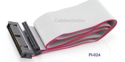 24 inch 40-Pin Male to Female IDE (PATA) Extension Flat Ribbon Cable ...