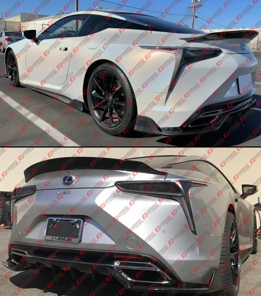 For 18-26 Lexus LC500 CTM Real Carbon Fiber Highkick Duckbill Trunk ...