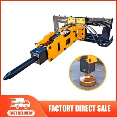 Hydraulic Breaker + Pile Driver Head for Bobcat Skid Steer – Dual ...