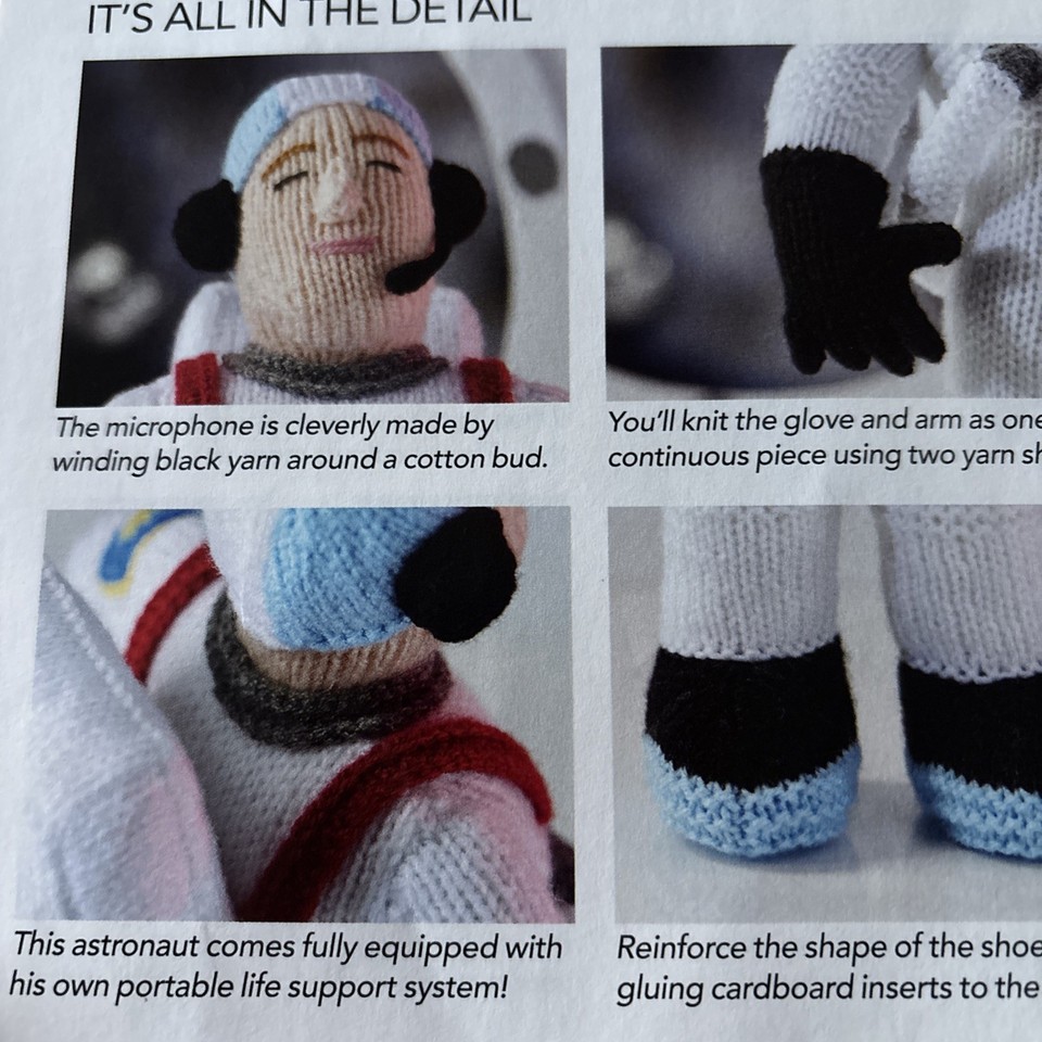 Alan Dart To Boldly Go Astronaut Knitting Pattern Magazine Extract ...