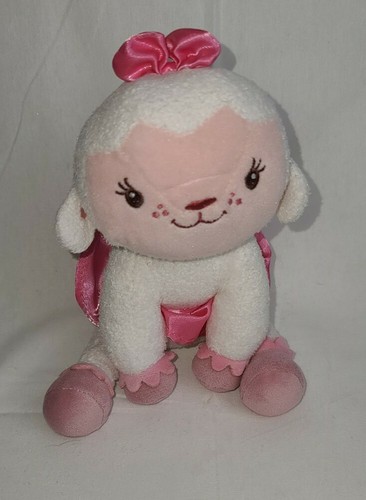Disney Store Doc McStuffins Sitting Lambie Plush 7” Authentic Pink Tutu ...