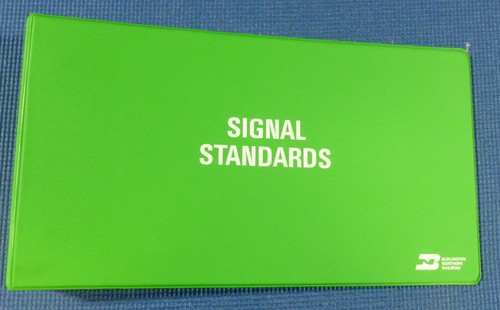 BN Burlington Northern Railroad Signal Standards Binder | eBay