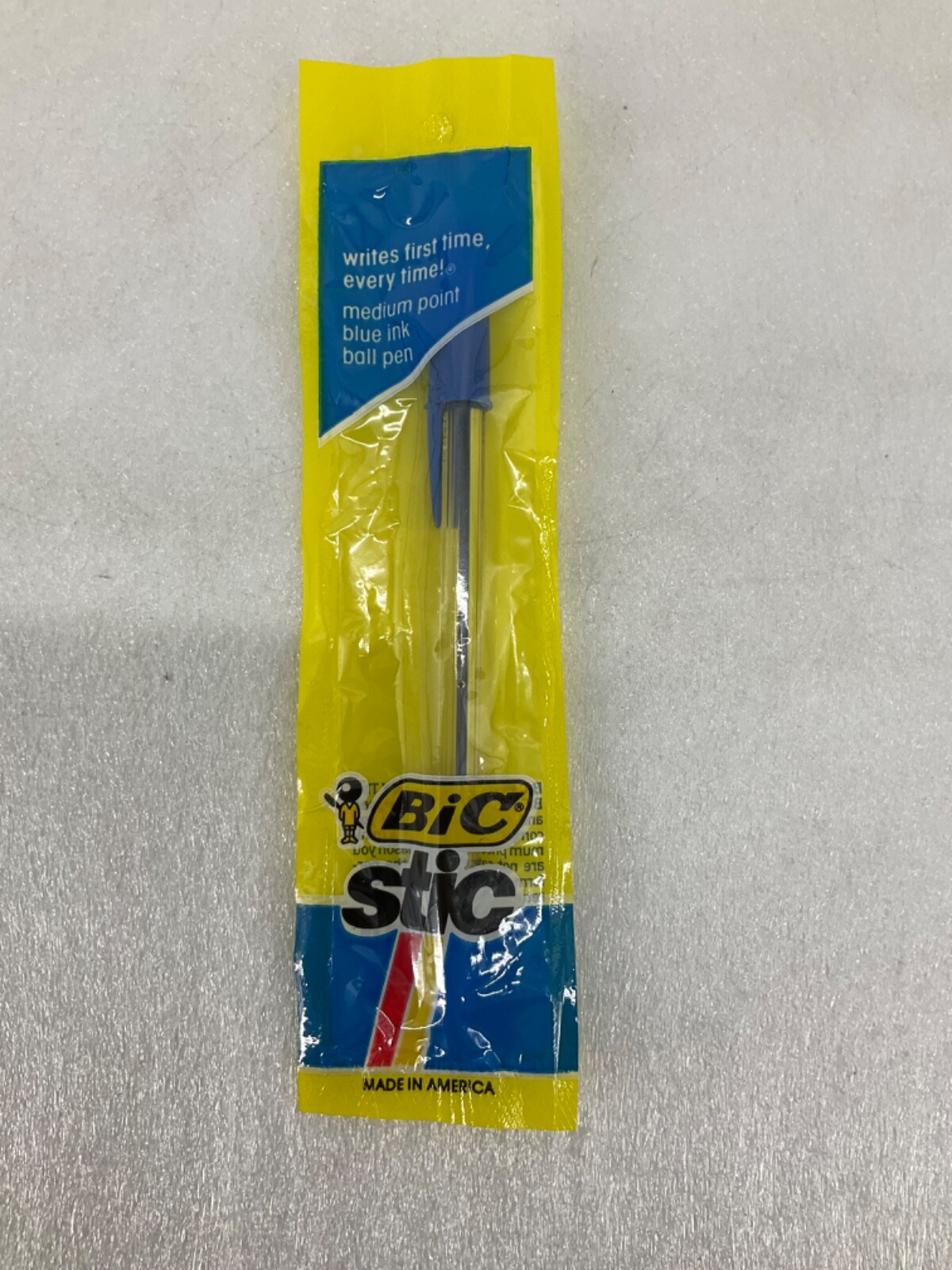 Bic Stic Vintage Pen 1980s 1983 Medium Point Blue Ink Ball Pen NEW IN ...
