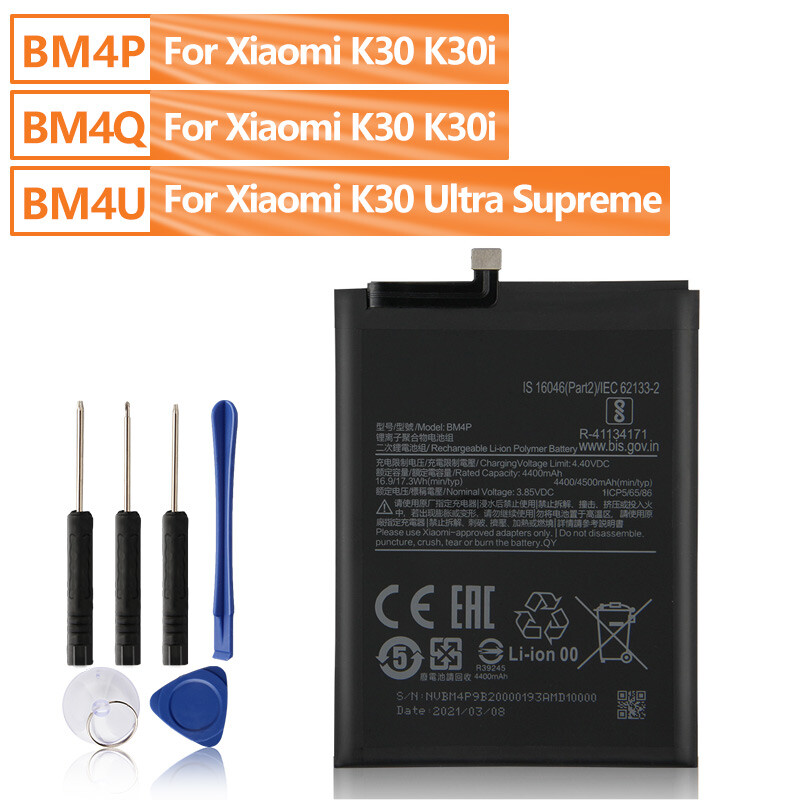 Replacement Phone Battery BM4P BM4Q BM4U For Xiaomi MI Redmi K30 Pro ...
