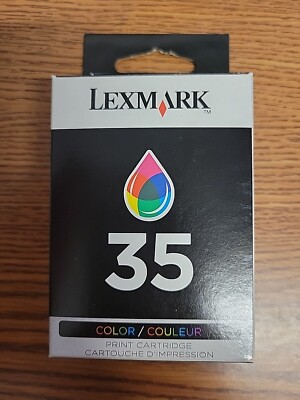 New Genuine Lexmark 35 Ink Cartridge Z Series Z1410 Z816 X Series X6350 ...